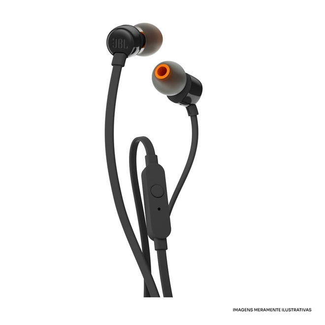 FONE JBL T110 BLACK - FONE JBL T110 BLACK - JBL