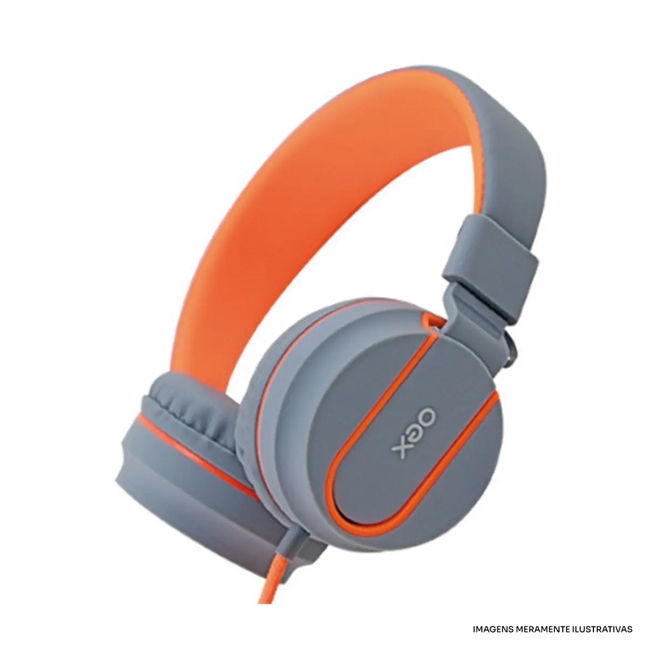 HEADSET GAMER OEX NEON ORANGE HS106 - HEADSET GAMER OEX NEON ORANGE ...