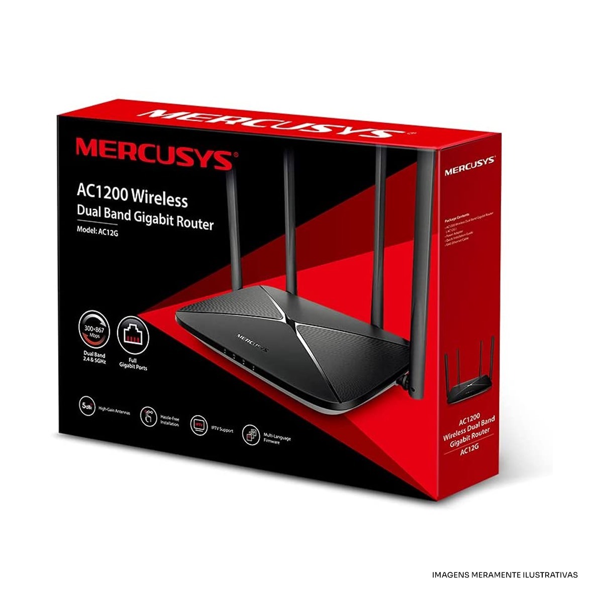 ROTEADOR MERCUSYS WIFI AC1200 AC12G - ROTEADOR MERCUSYS WIFI AC1200 ...