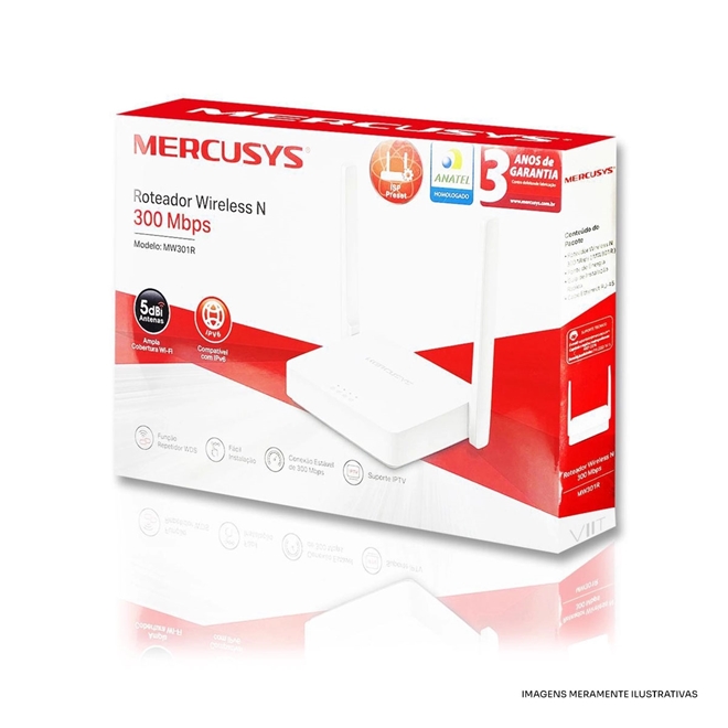 ROTEADOR MERCUSYS WIFI N300 MW301R - ROTEADOR MERCUSYS WIFI N300 MW301R ...