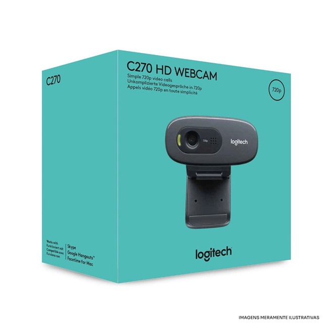 WEBCAM LOGITECH C270 II HD720P - WEBCAM LOGITECH C270 II HD720P - LOGITECH