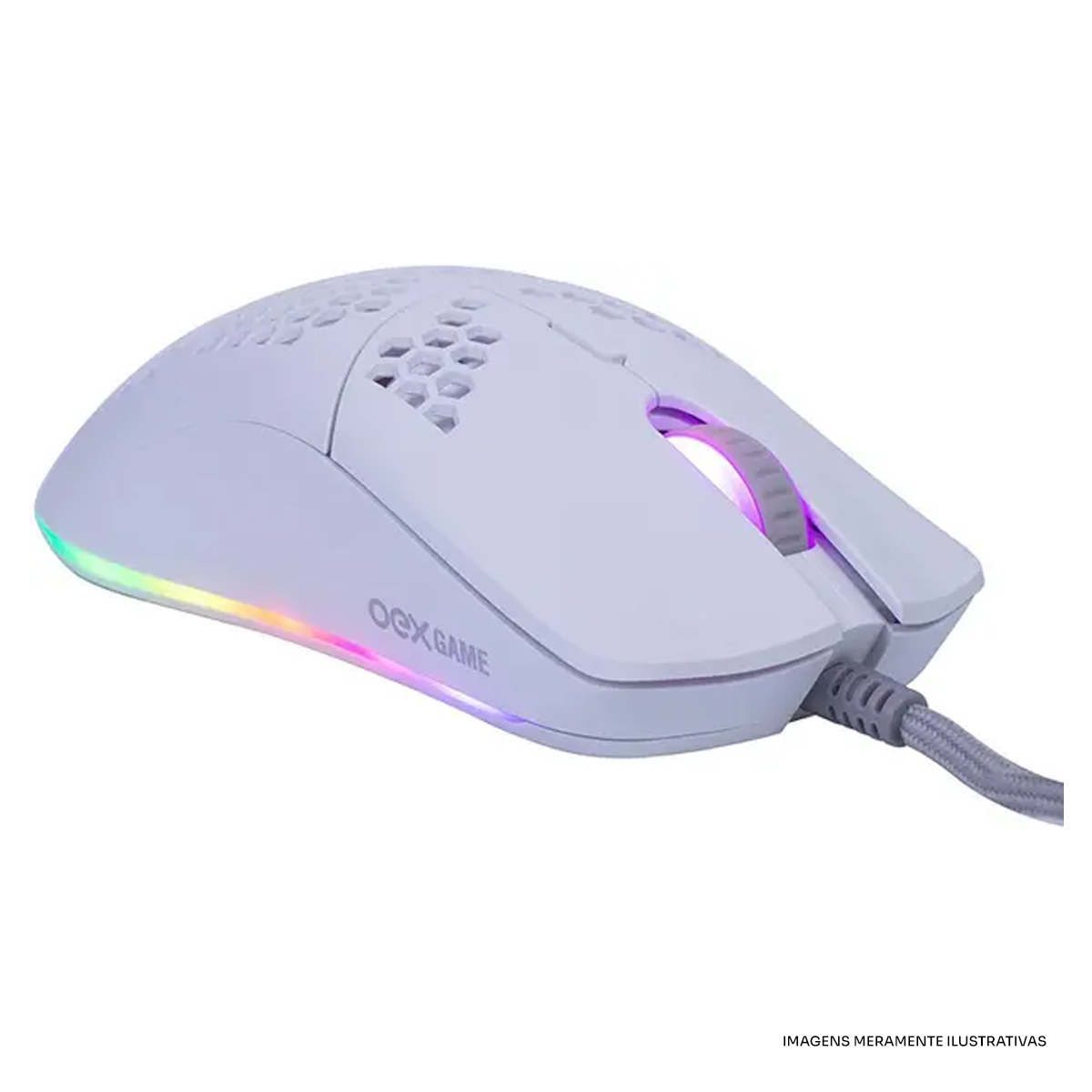 MOUSE GAMER OEX DYON-X BCO MS322S - MOUSE GAMER OEX DYON-X BCO MS322S - OEX