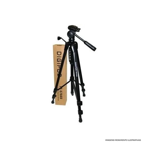 KIT TRIPE DIGIPOD TR682 C/SUPORTE CEL - KIT TRIPE DIGIPOD TR682 C/SUPORTE CEL - EQUIFOTO