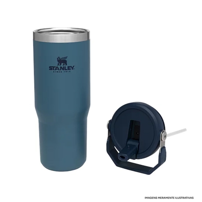 GARRAFA STANLEY STRAW 887ML LAGOON 8083 - GARRAFA STANLEY STRAW 887ML LAGOON 8083 - STANLEY