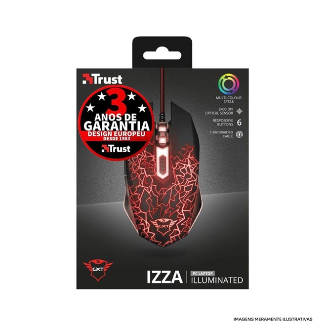 MOUSE GAMER TRUST IZZA GXT 105 T21683 - MOUSE GAMER TRUST IZZA GXT 105 ...