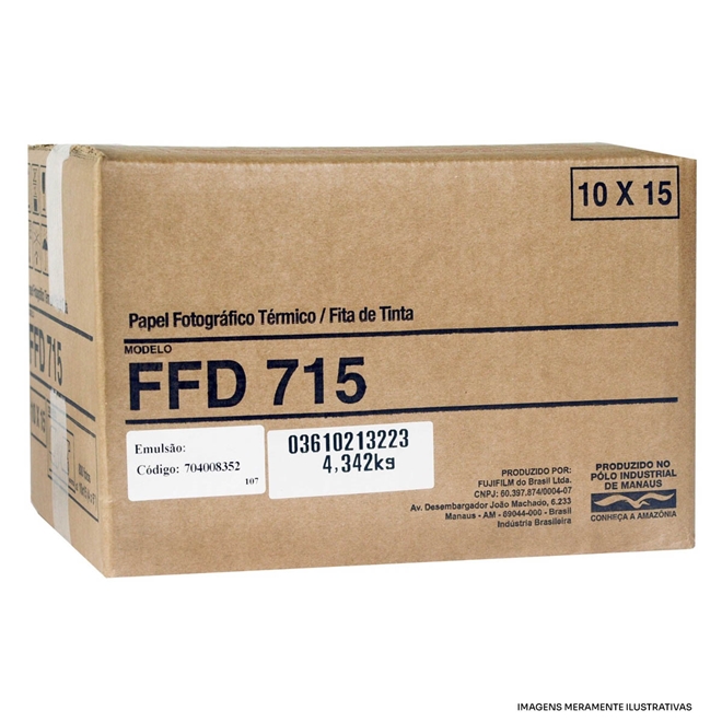 PAPEL FUJI FFD715 10X15 P/MITSUBISHI - PAPEL FUJI FFD715 10X15 P ...