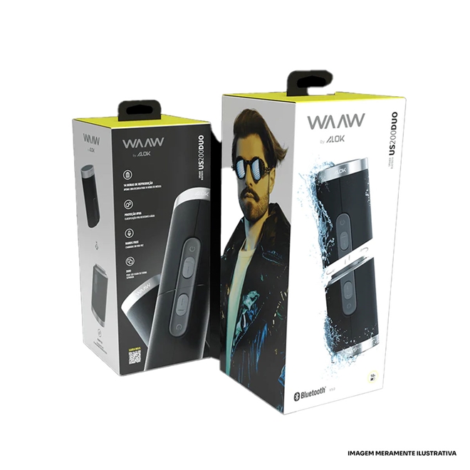 CAIXA DE SOM PORT BT WAAW 200SB DUO IPX6 - CAIXA DE SOM PORT BT WAAW ...
