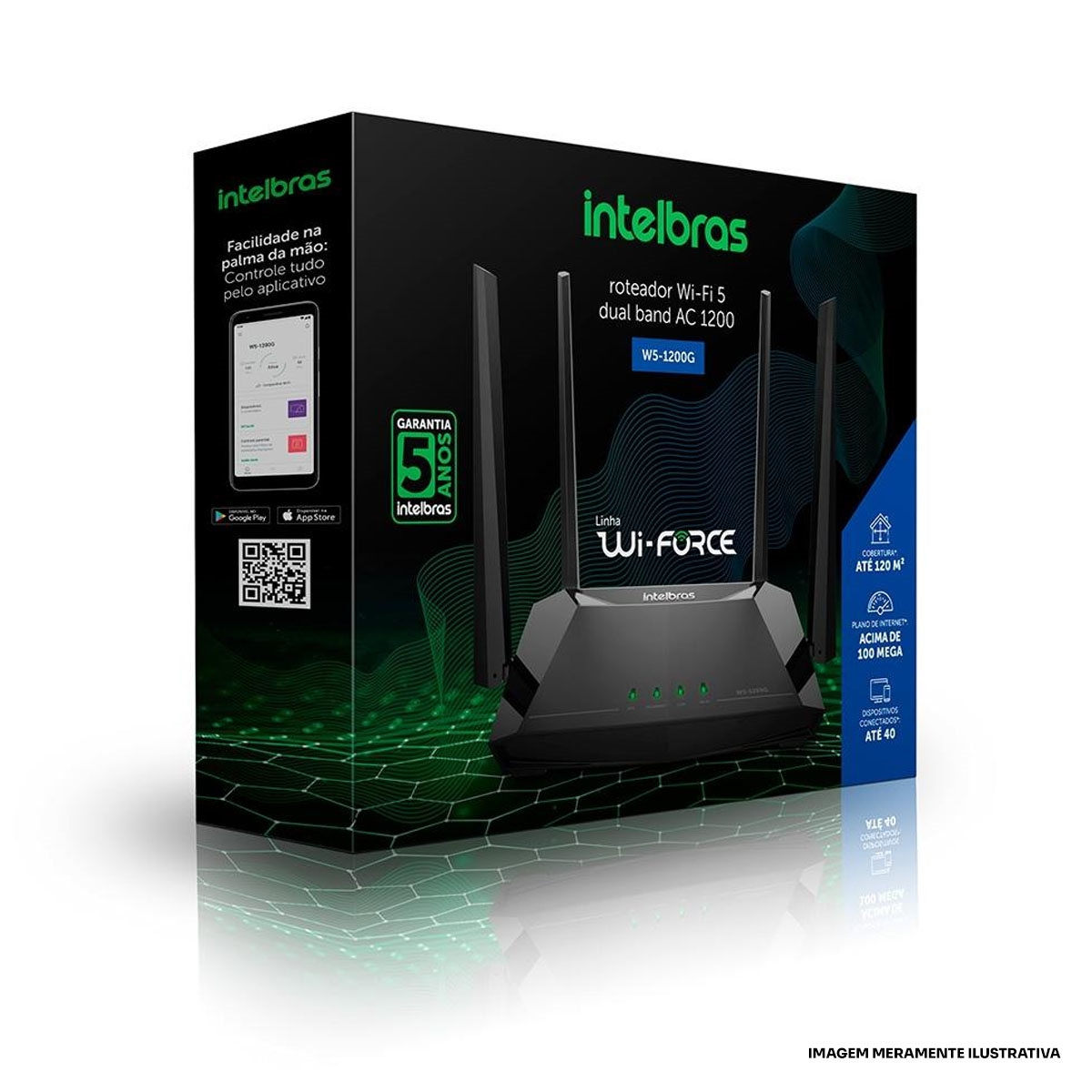 ROTEADOR INTELBRAS WIRELESS W5-1200G - ROTEADOR INTELBRAS WIRELESS W5 ...