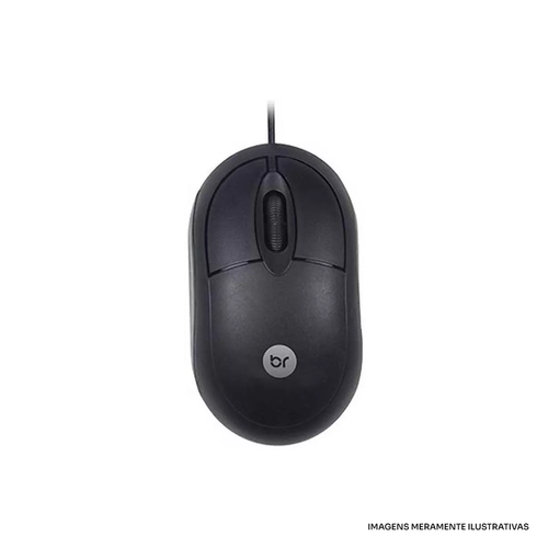 MOUSE BRIGHT USB PRETO - MOUSE BRIGHT USB PRETO - BRIGHT